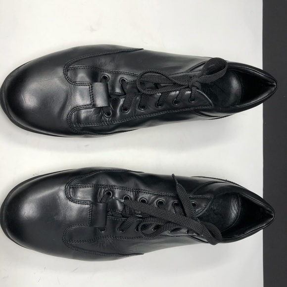 Brian Cress | Shoes | Mens Brian Cress Leather Sneakers In Black | Poshmark